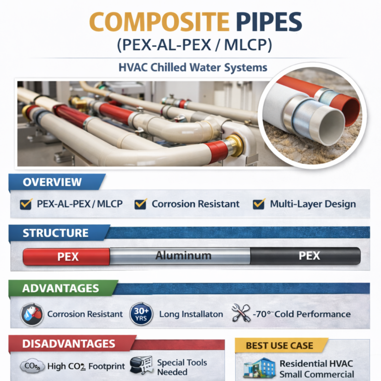 8 Types of Pipes Used for Chilled Water (New Technology)