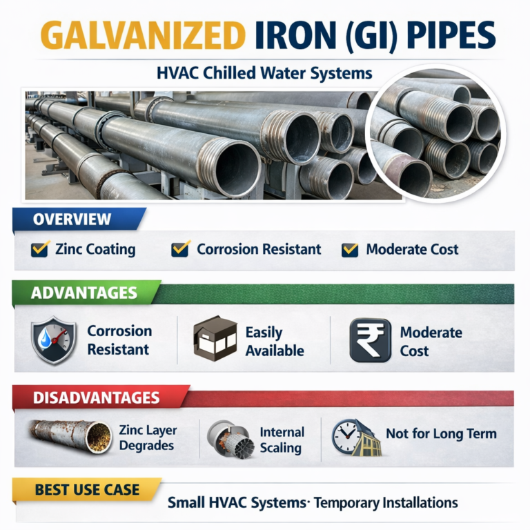 8 Types of Pipes Used for Chilled Water (New Technology)
