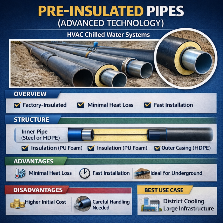 8 Types of Pipes Used for Chilled Water (New Technology)