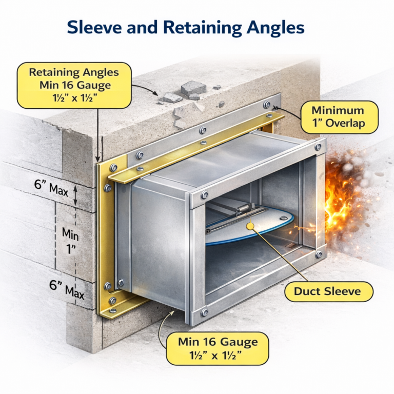 Fire Damper Installation, Joint Methods & Configuration